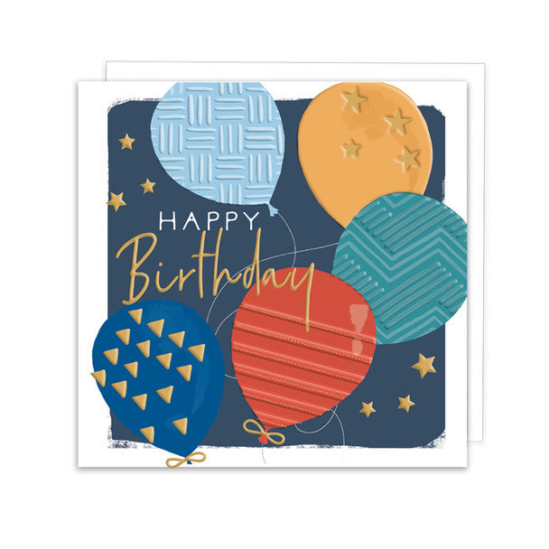 Birthday Balloons Card – Inside Out Design