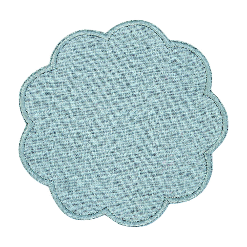 Stonewashed Scallop Coaster Set - Sage – Inside Out Design