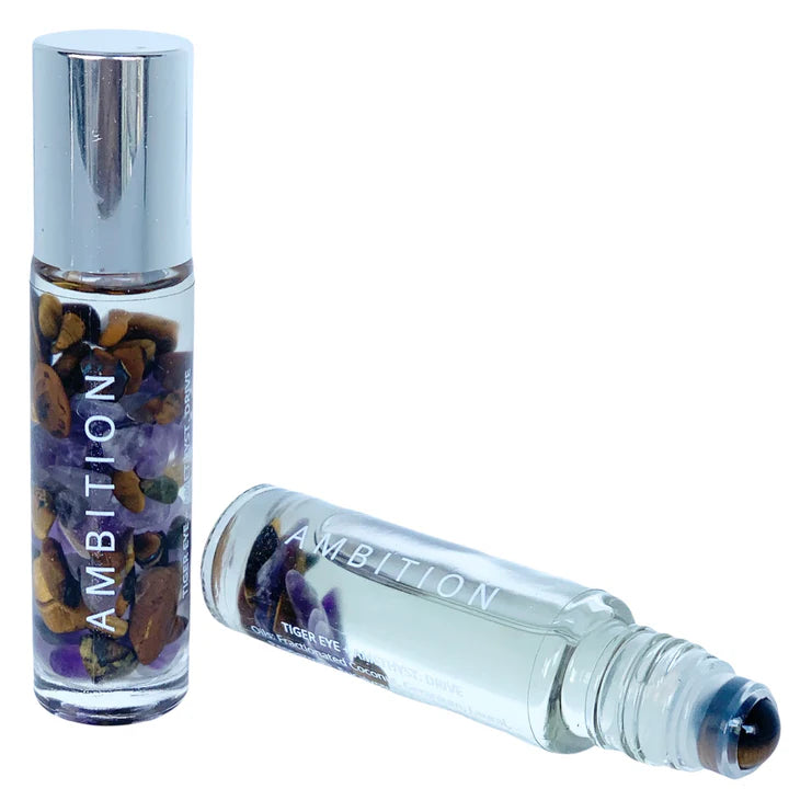 Gemstone Natural Perfume Roller - AMBITION - Drive – Inside Out Design